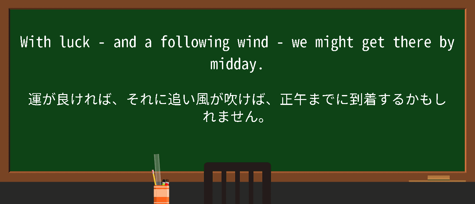 【英単語】following-windを徹底解説！意味、使い方、例文、読み方