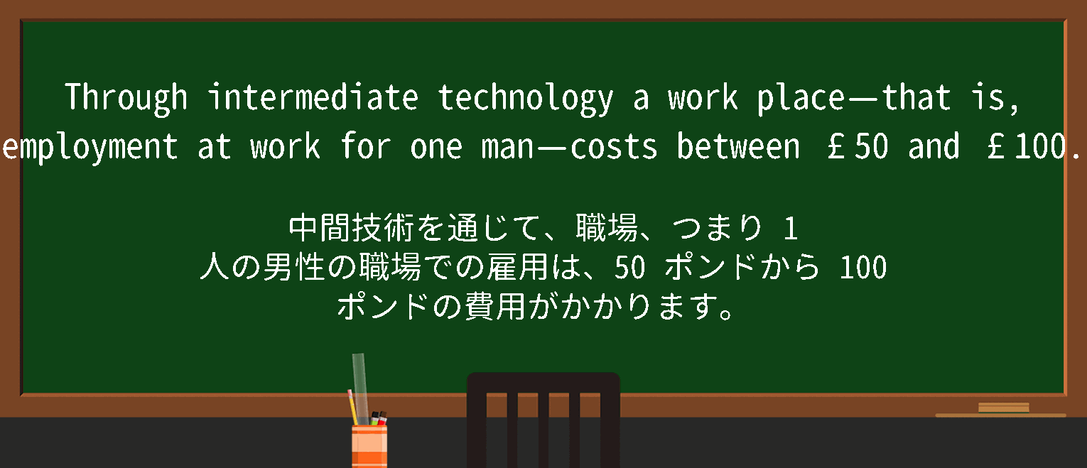 【英単語】intermediate-technologyを徹底解説！意味、使い方、例文、読み方 – おもしろい英文法