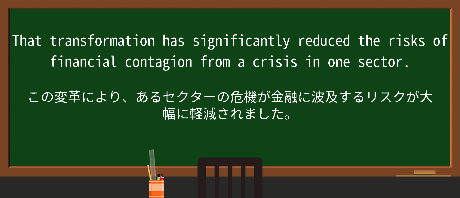 【英単語】financial contagionを徹底解説！意味、使い方、例文、読み方