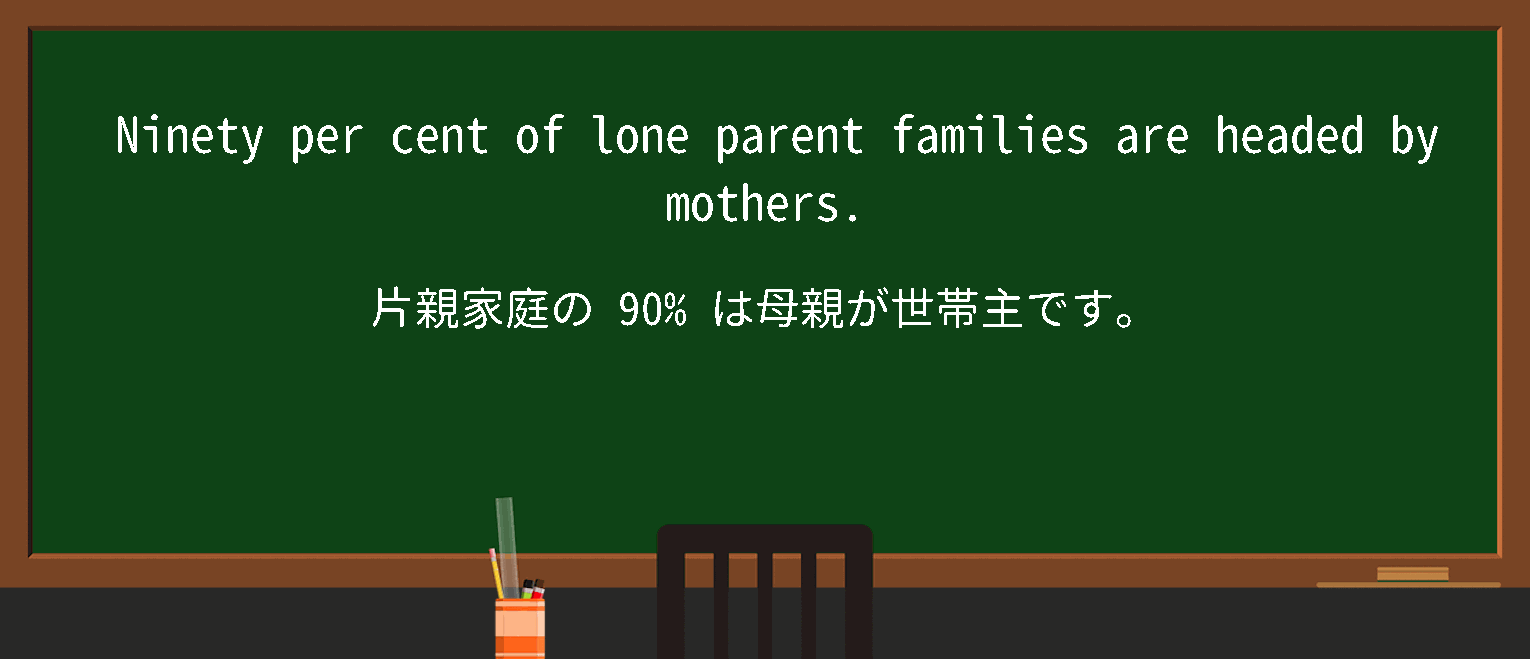 【英単語】lone parent familyを徹底解説！意味、使い方、例文、読み方