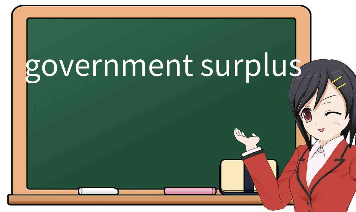 Explicación detallada de “government-surplus”! Significado, uso ...